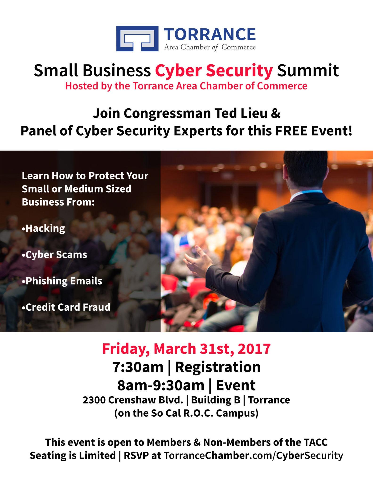 2017-Cyber-Security-Summit-Flyer - TACC
